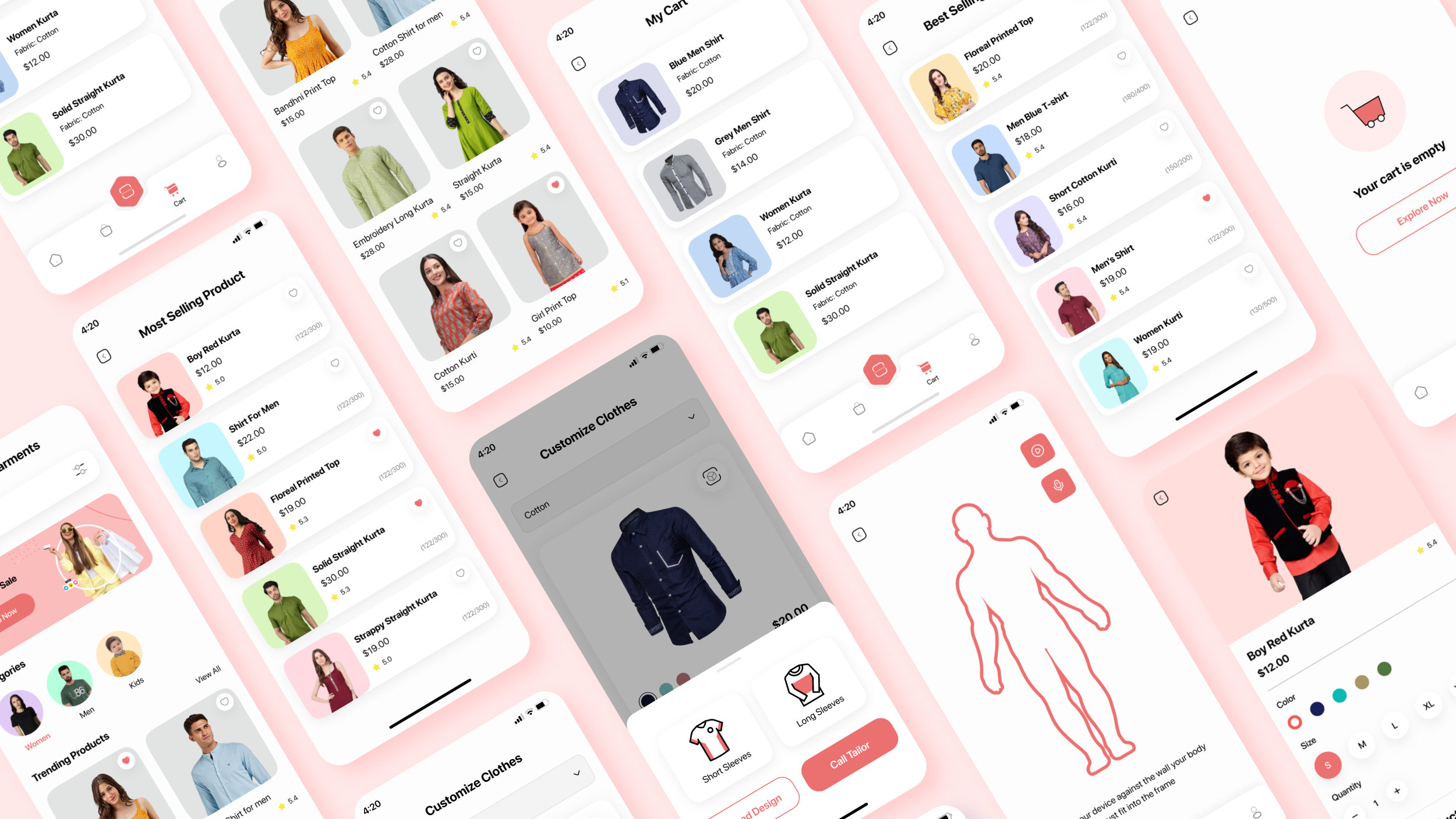 TailorMate : Tailoring services app & Tailor Store flutter 3.X app(Android, iOS) UI template by ...